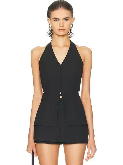 Cult Gaia Helio Top - Black