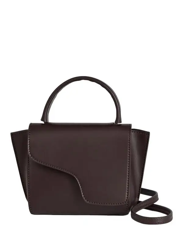 ATP ATELIER Montalcino Leather Mini Handbag - Walnut