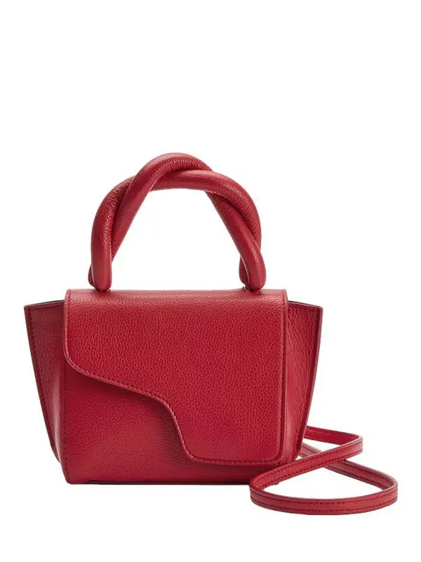 ATP ATELIER Montalbano Grained Leather Mini Handbag - Melograno