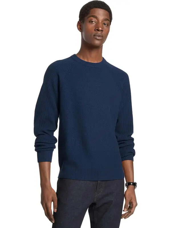 Michael Kors Wool Blend Crewneck Sweater - Blue