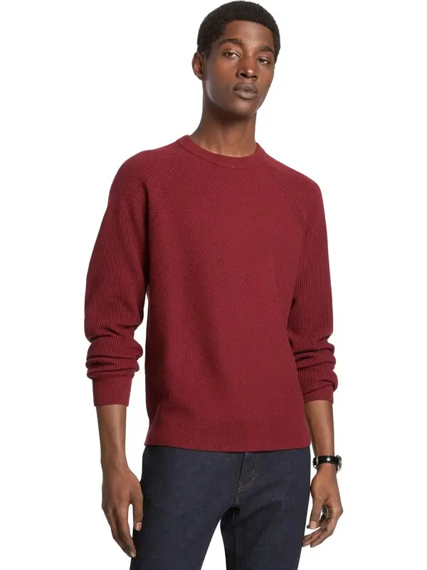 Michael Kors Wool Blend Crewneck Sweater - Red