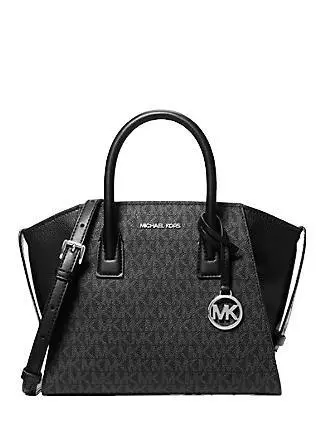 Michael Kors Avril Small Logo Satchel - Black