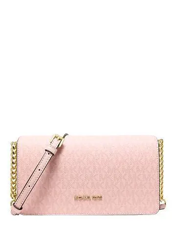 Michael Kors Signature Logo Crossbody Bag - Pink