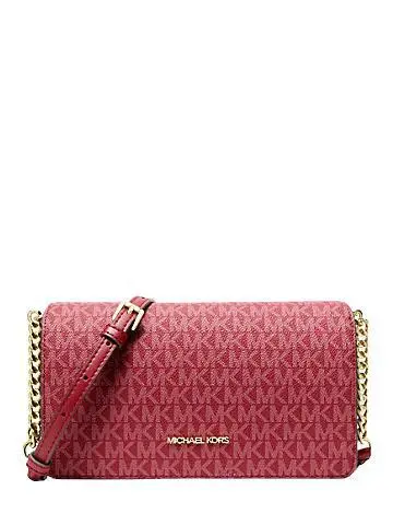 Michael Kors Signature Logo Crossbody Bag - Red