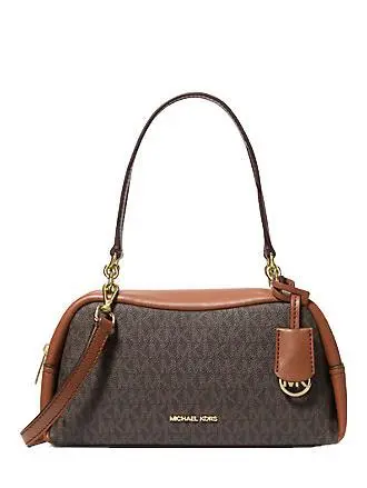 Michael Kors Cecily Small Signature Logo Shoulder Bag - Brown