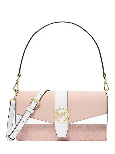 Michael Kors Greenwich Medium Convertible Crossbody Bag - Pink