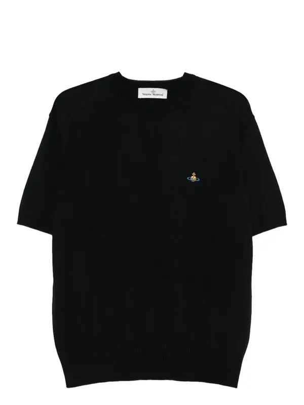 VIVIENNE WESTWOOD Short Sleeve Sweater - Black