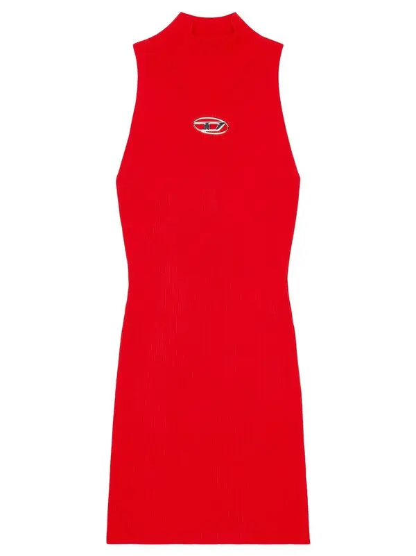 Diesel Monervax Viscose Blend Short Dress - Red
