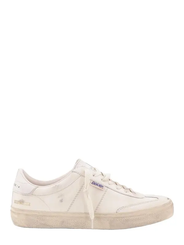 GOLDEN GOOSE Soul Star Leather Low-top Sneakers - White