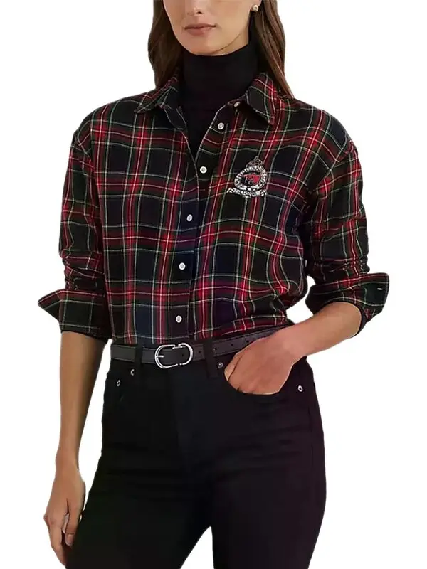 Ralph Lauren Check-print Shirt - Black