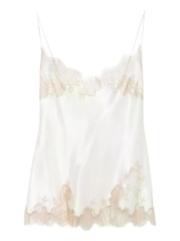 Carine Gilson Silk Camisole - Neutrals