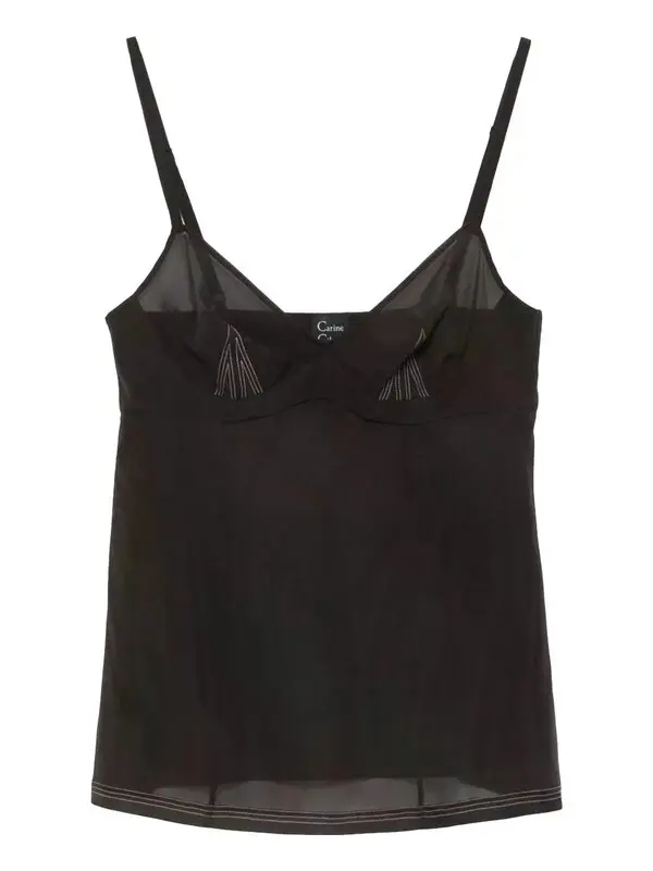 Carine Gilson Silk Camisole - Brown