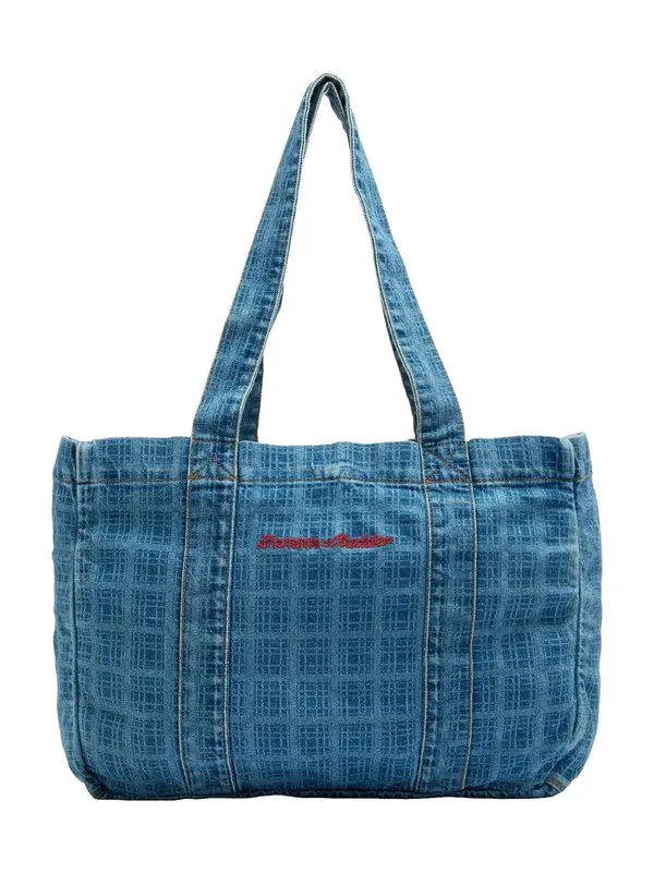 DAMSON MADDER Denim Tote Bag - Blue