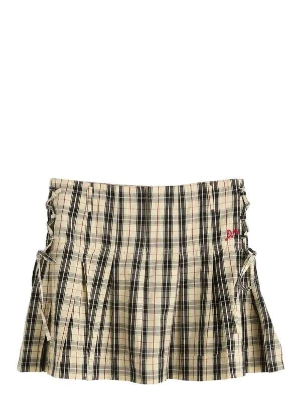 DAMSON MADDER Moffy Mini Kilt Skirt - Butter