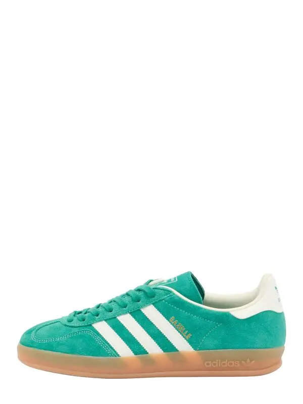 Adidas Gazelle Indoor Sneaker - Pure Teal/off White& Gold