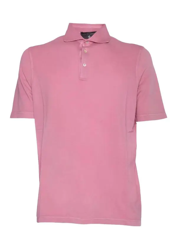 FILIPPO DE LAURENTIIS Cotton Polo Shirt - Pink