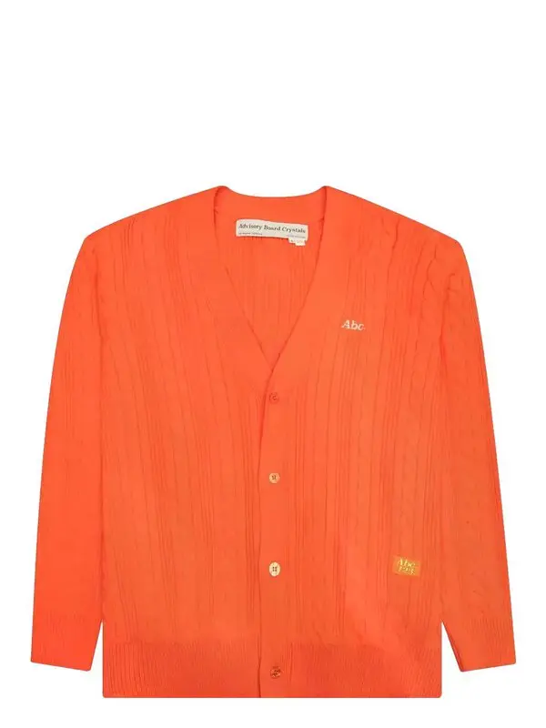 ADVISORY BOARD CRYSTALS Cable-knit Cardigan - Orange