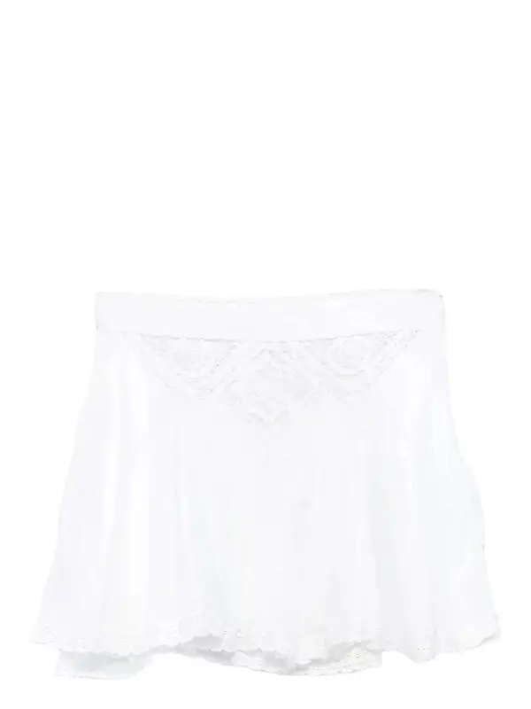 MARANT ETOILE Goldie Lace-trim Mini Skirt - White