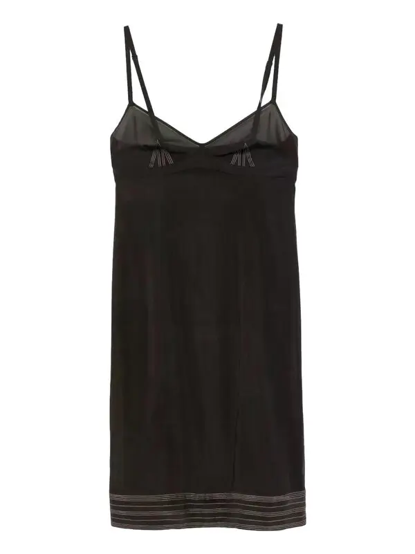 Carine Gilson Silk Slip Dress - Brown