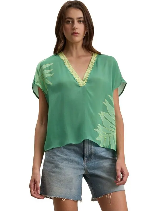 Velvet By Graham & Spencer Naomi Top - Green