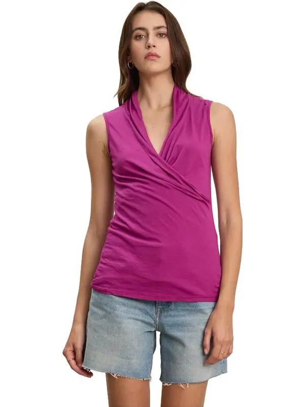 Velvet By Graham & Spencer Adelise Wrap Tank - Natural