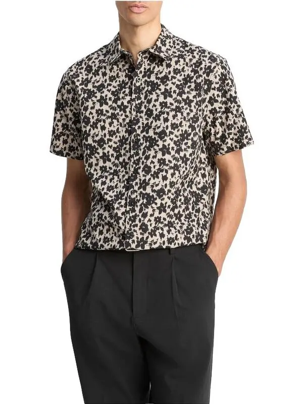 Vince Star Lily Button-front Shirt - Black