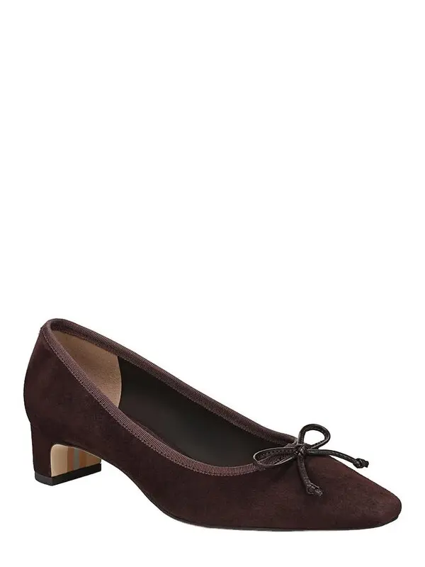 Sam Edelman Rinda Kitten Heel Pumps - Brown Suede