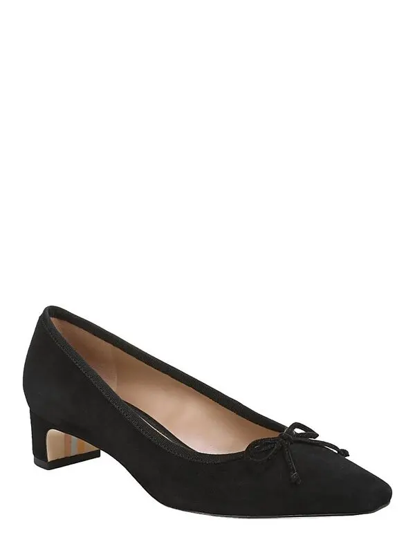 Sam Edelman Rinda Kitten Heel Pumps - Black Suede