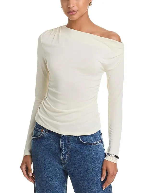 WAYF Savannah Knit Top - Cream