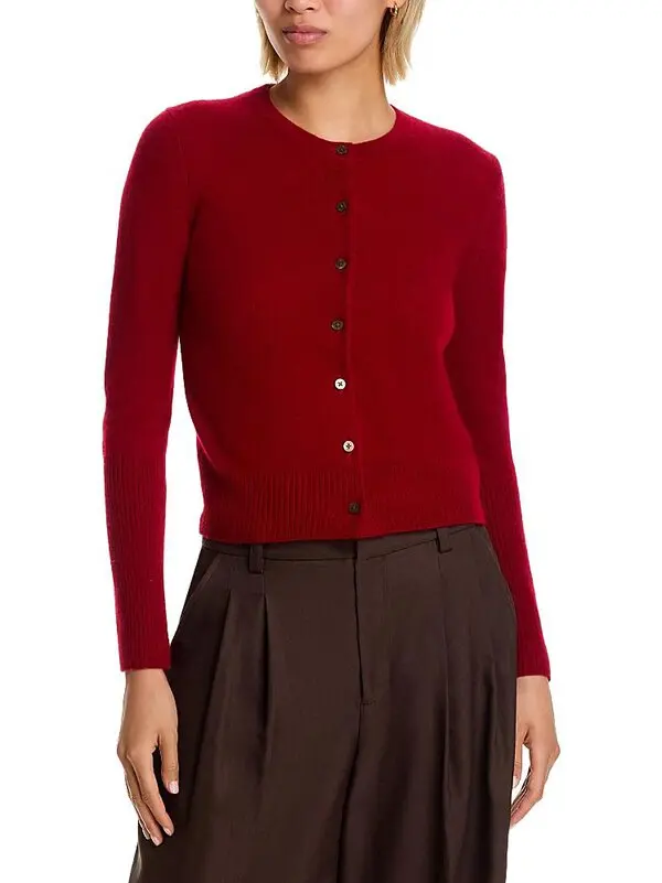 Guest In Residence Jane Cashmere Cardigan - Ruby