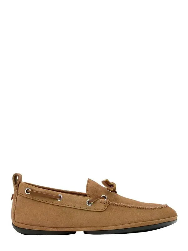 Camper Right Nina Suede Lace-up Boat Shoes - Brown