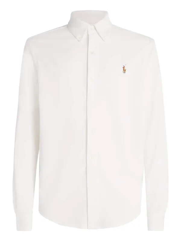 Polo Ralph Lauren Cotton Mesh Oxford Shirt - White
