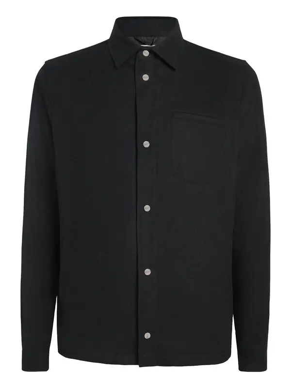 Herno Water-repellent Cashmere-silk Overshirt - Black
