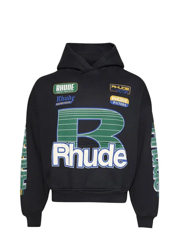 Rhude Roadway Racing Hoodie - Black