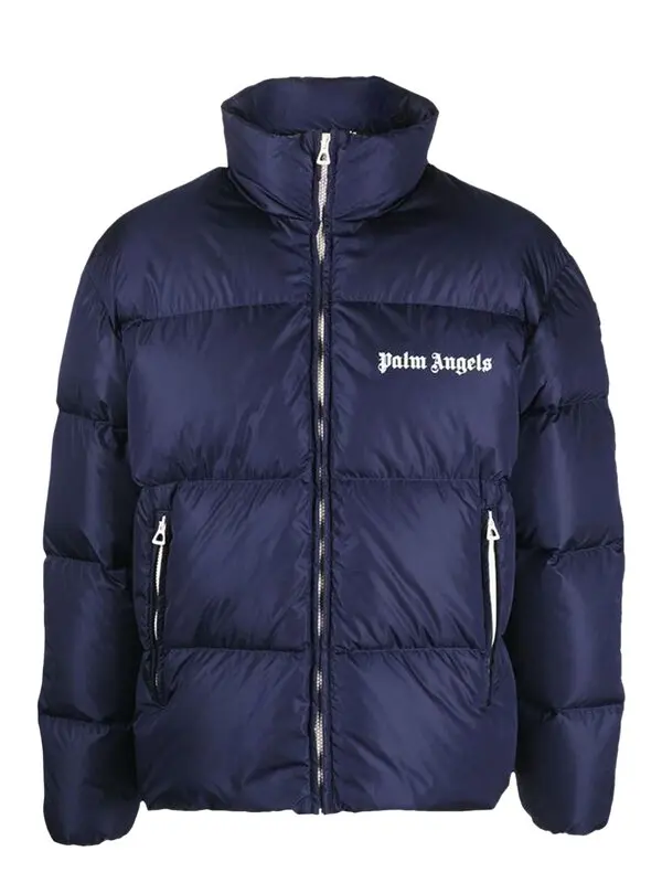 Palm Angels Classic Track Down Jacket - Blue