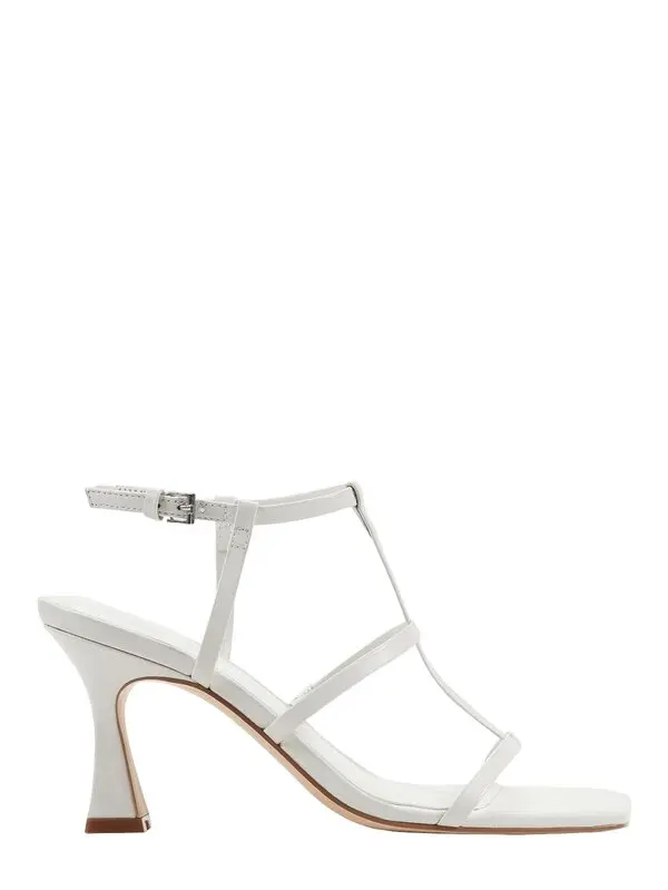 Marc Fisher Dennie Strappy Heeled Sandals - Parchemin