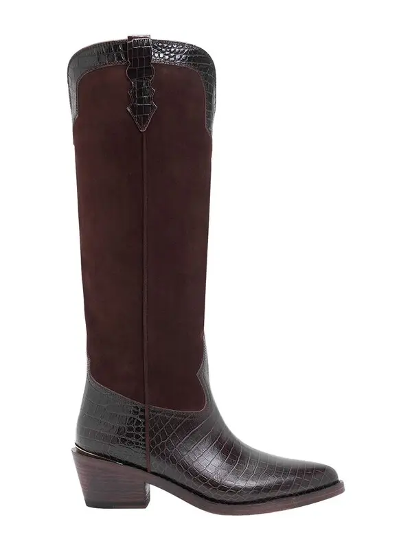 Partlow Mira Western Knee Boots - Moro