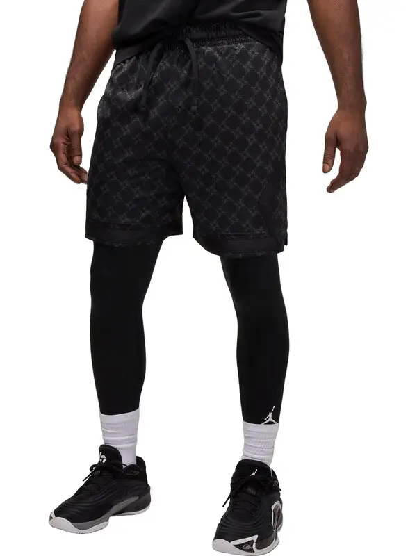 JORDAN Sport Dri-fit Printed Diamond Shorts - Black