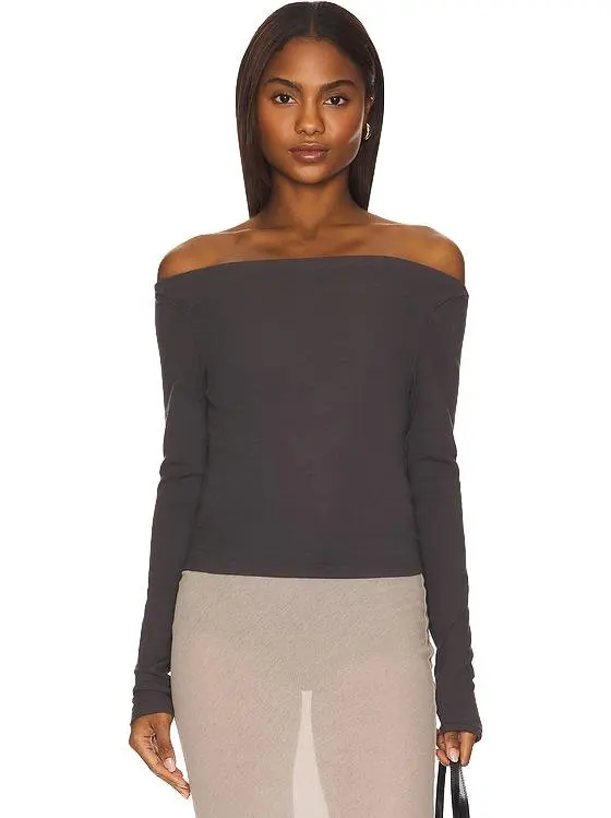 GEEL Walter Off-the-shoulder Top - Graphite