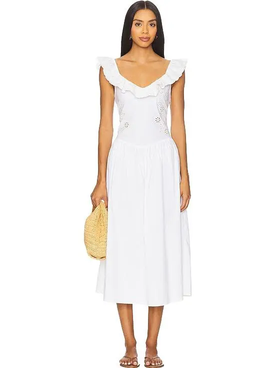 Frankies Bikinis Georgia Poplin Midi Dress - Angel's Meadow