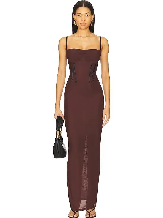NOOKIE Allegra Maxi Dress - Cocoa