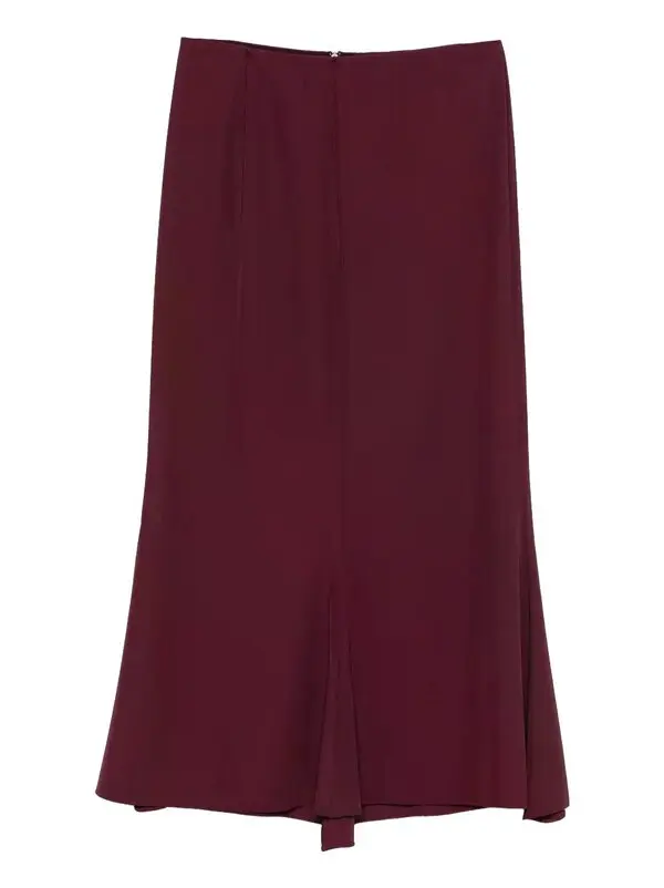 Patrizia Pepe Flared Midi Skirt - Purple