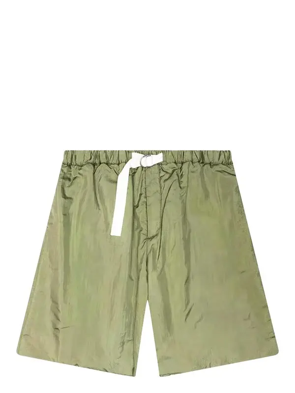 JIL SANDER Belted Pocket Shorts - Green