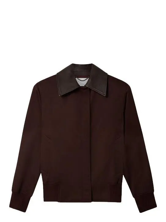 Stella McCartney Classic Boxy Field Jacket - Burgundy