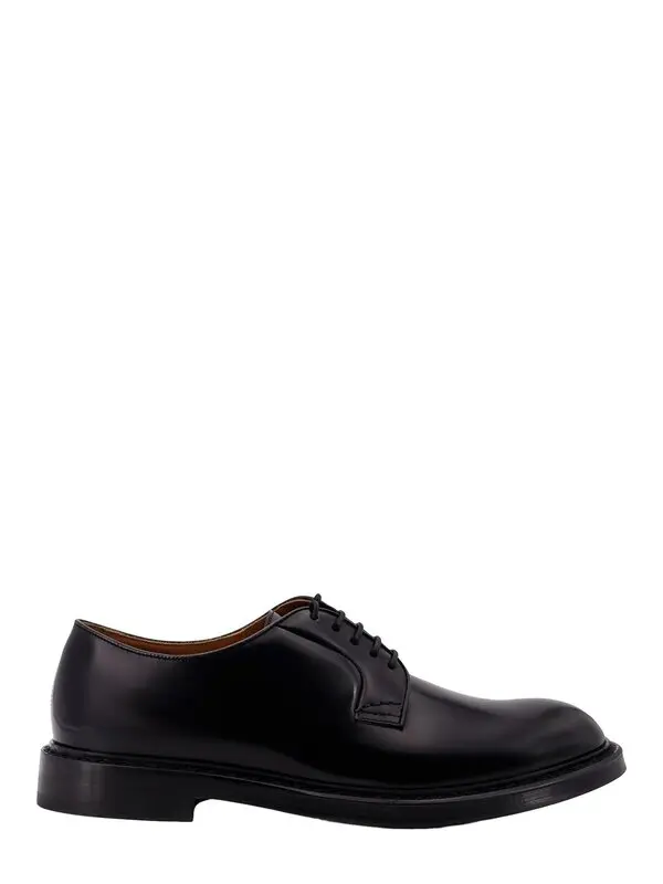 DOUCAL'S Leather Lace-up Shoe - Black