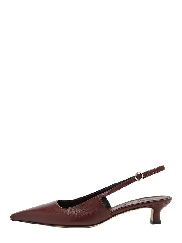 AeydĒ Catrina Pointed Slingback Pumps - Port