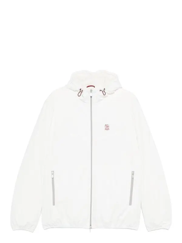 Brunello Cucinelli Nylon Blouson Jacket - White