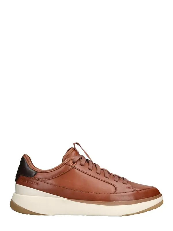 Cole Haan Leather Grandprø All Day Court Sneakers - Beige