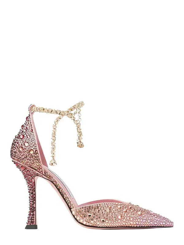 JIMMY CHOO Stevie 100 Embellished Pumps - Pink