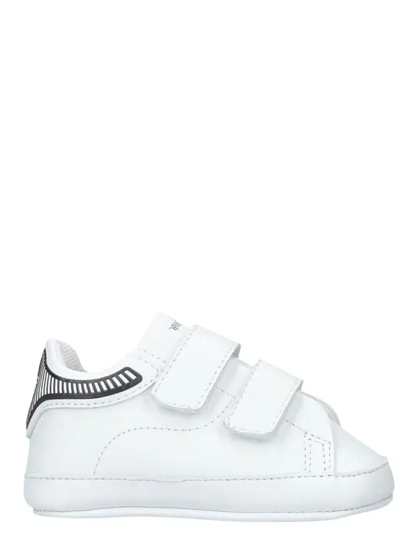 Giorgio Armani Leather Crib Sneakers - White